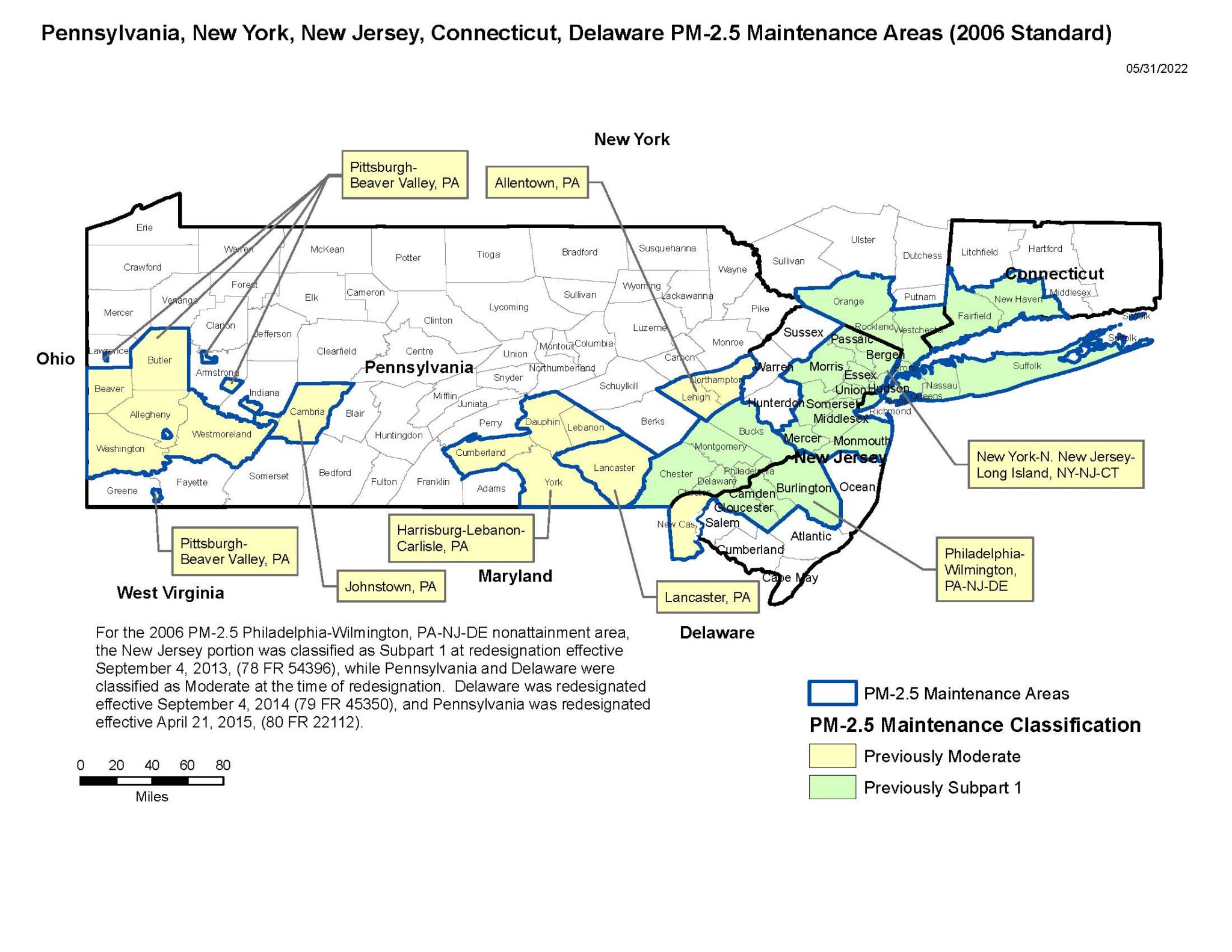 NJDEP| Air Planning | NAAQS and Attainment Area Status
